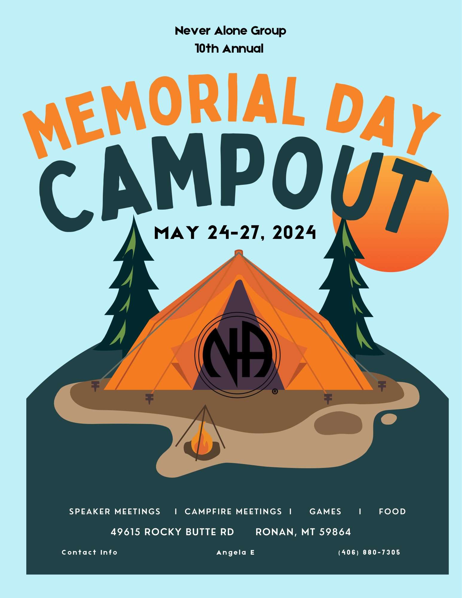 10th Annual Never Alone Group Memorial Day Campout May 24-27 2024 ...