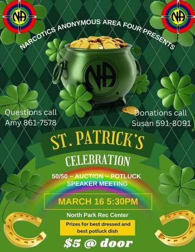 Area 4 St. Patrick's Celebration - Montana Region of Narcotics Anonymous